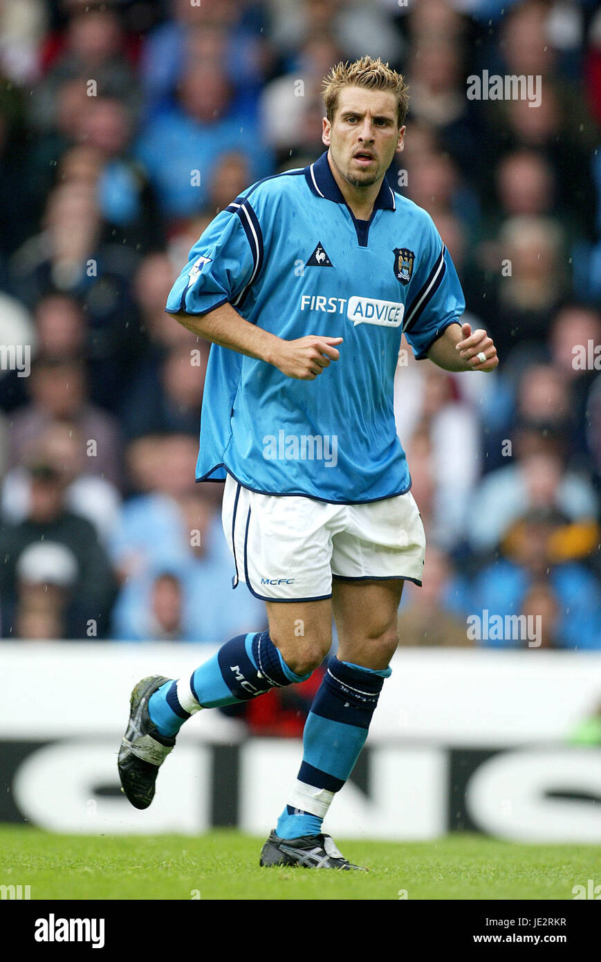 DARREN HUCKERBY MANCHESTER CITY FC MAINE ROAD MANCHESTER 24 August 2002 ...