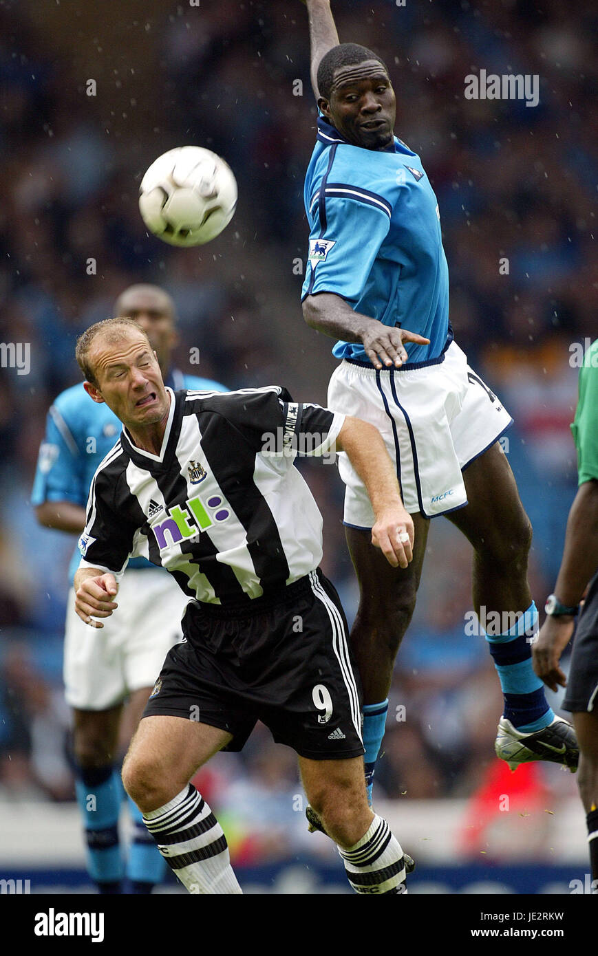 ALAN SHEARER & MARC VIVIEN FOE MANCHESTER CITY V NEWCASTLE MAINE ROAD ...