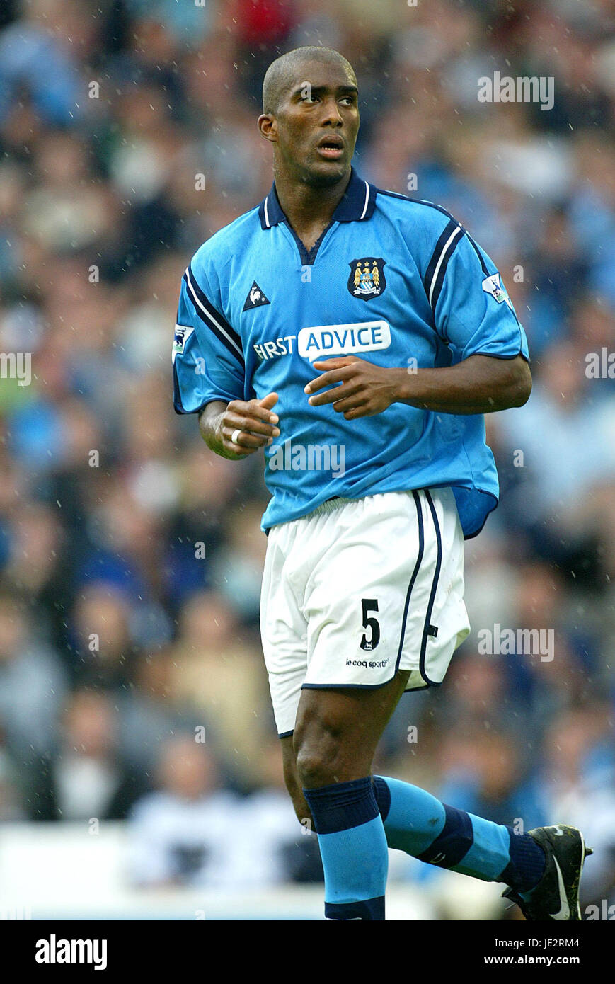 SYLVAIN DISTIN MANCHESTER CITY FC MAINE ROAD MANCHESTER 24 August 2002 ...