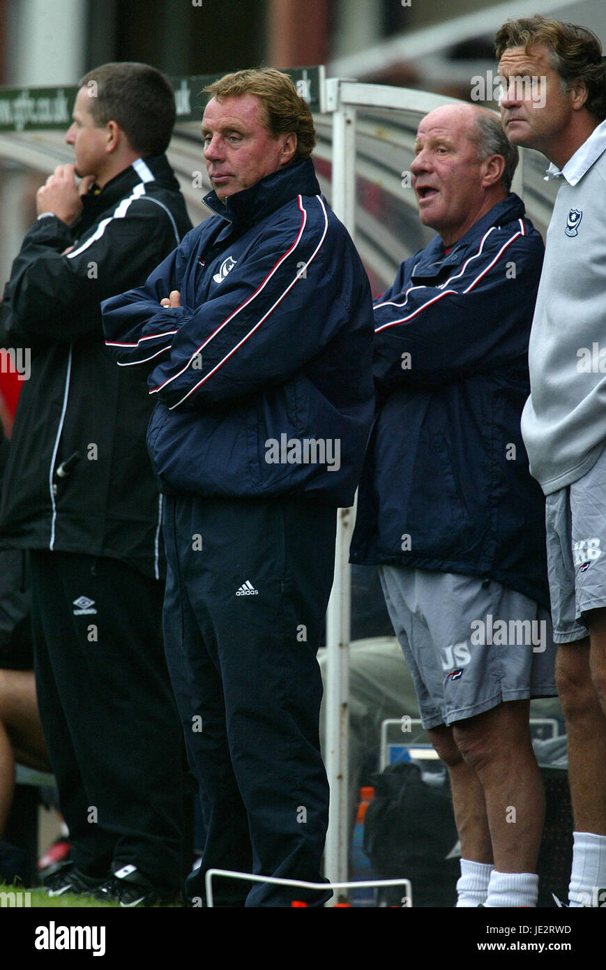 HARRY REDKNAPP & JIM SMITH PORTSMOUTH FC MANAGER & COACH BLUNDELL PARK ...