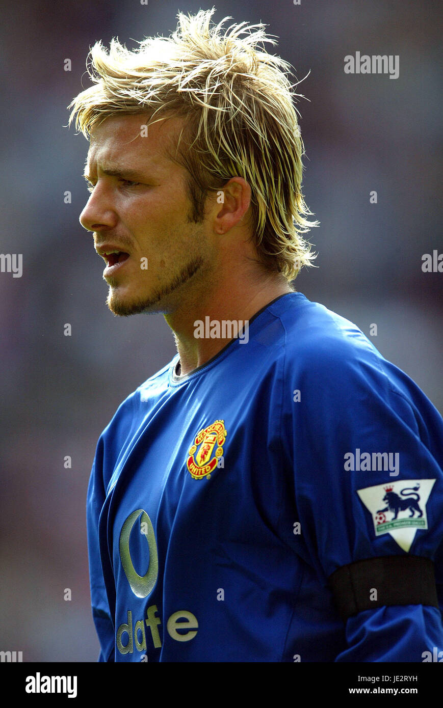 DAVID BECKHAM MANCHESTER UNITED FC STADIUM OF LIGHT SUNDERLAND ENGLAND ...