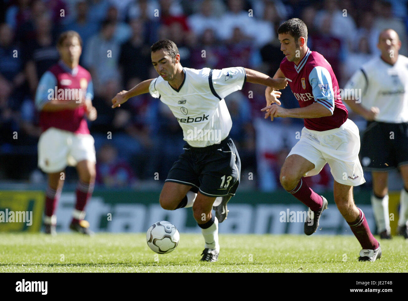 YOURI DJORKAEFF & MARK DELANEY BOLTON WANDERERS V ASTON VILLA REEBOK ...