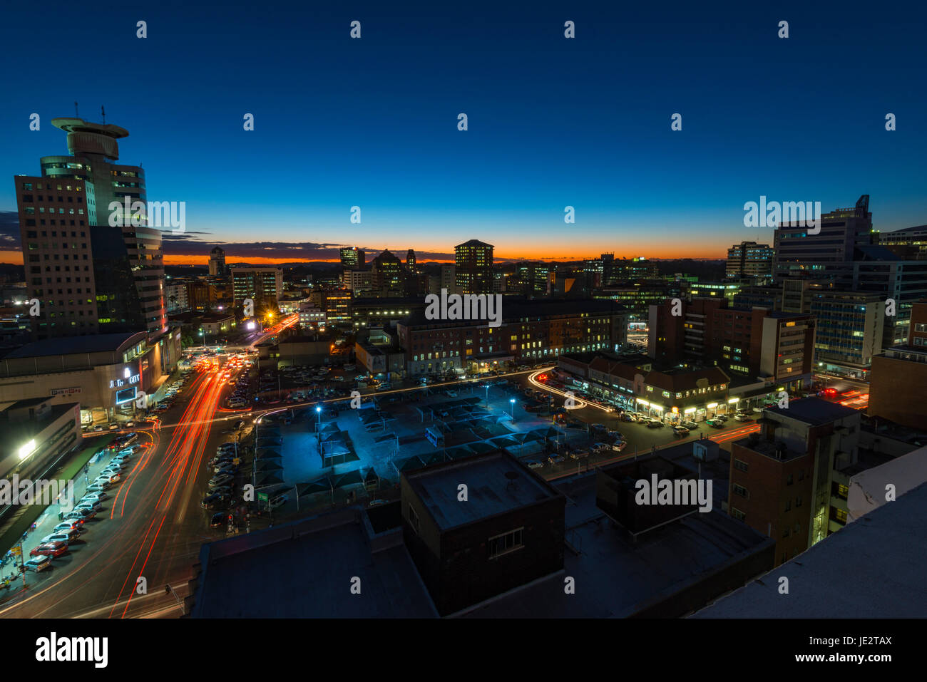 An evening scene of Zimbabwe's capital city Harare Stock Photo - Alamy