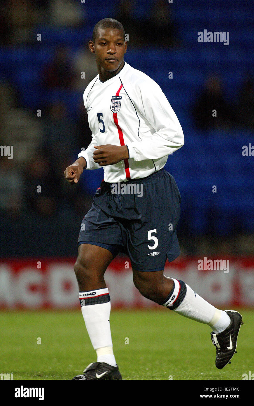 TITUS BRAMBLE ENGLAND U21 & NEWCASTLE UNITED REEBOK STADIUM BOLTON 06 ...