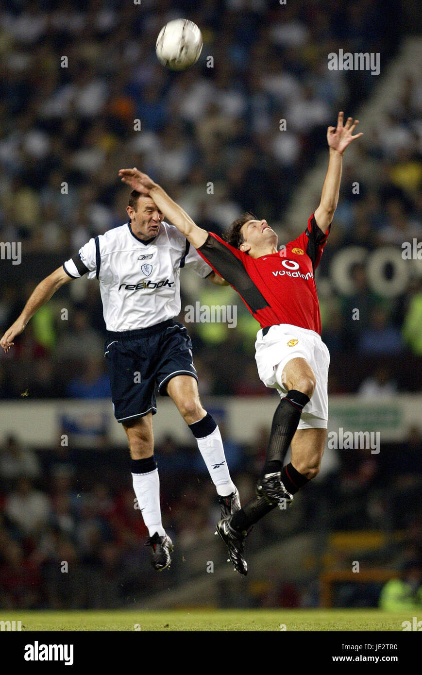 VAN NISTLEROOY & MIKE WHITLOW MANCHESTER UTD V BOLTON WANDRS OLD ...