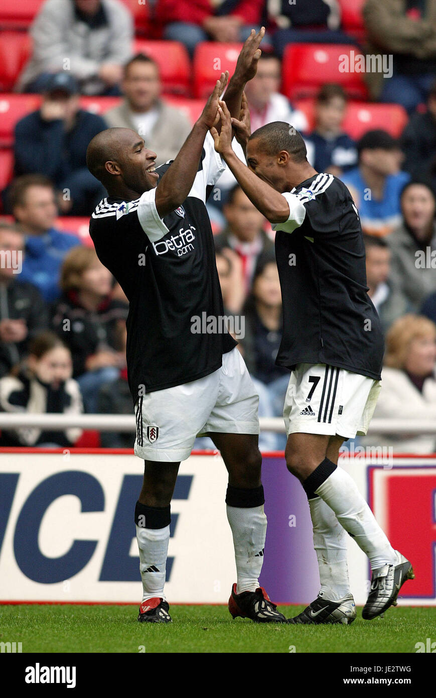 BARRY HAYLES & STEVE MARLET SUNDERLAND V FULHAM STADIUM OF LIGHT ...