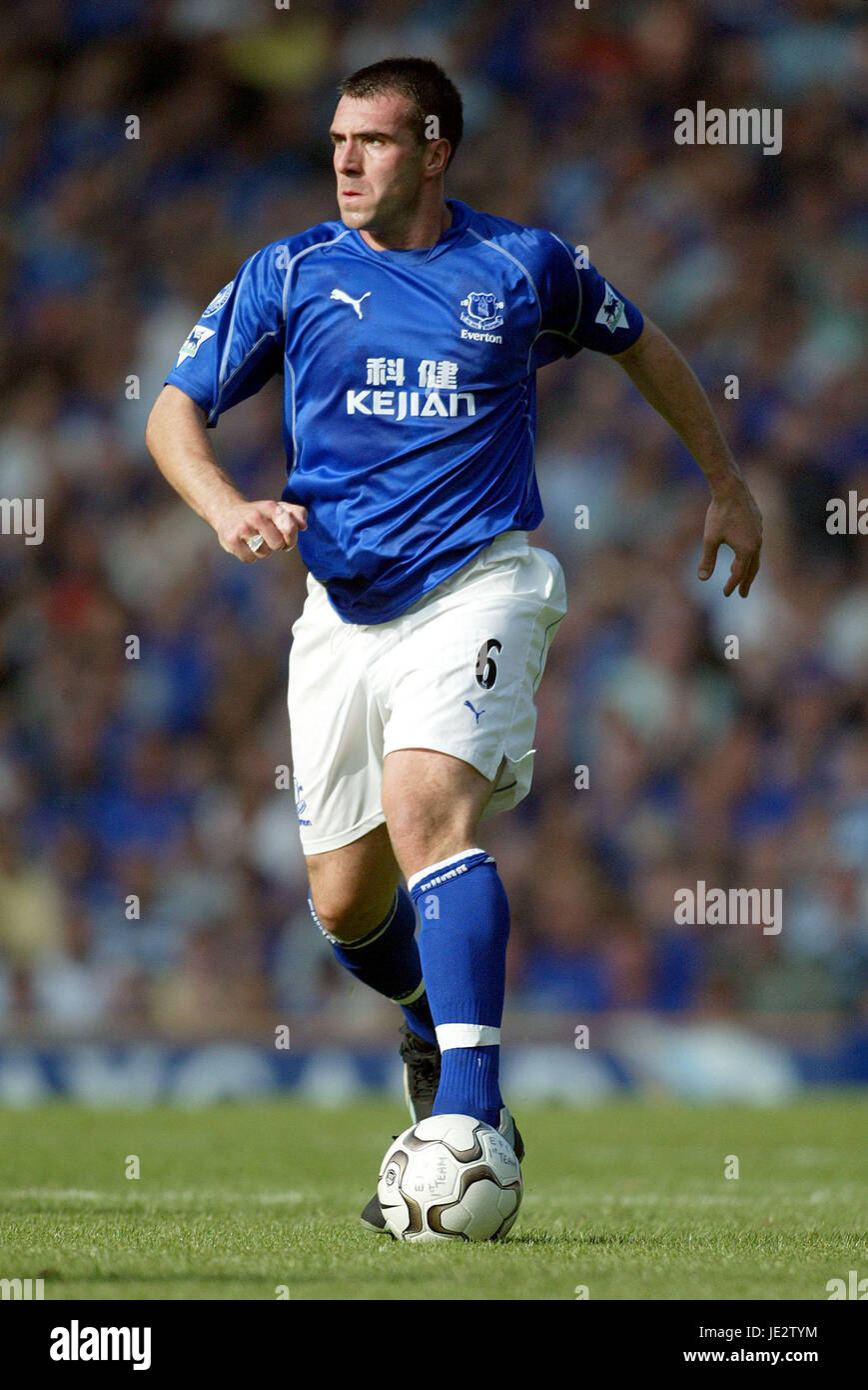 DAVID UNSWORTH EVERTON FC GOODISON PARK EVERTON 14 September 2002 Stock ...