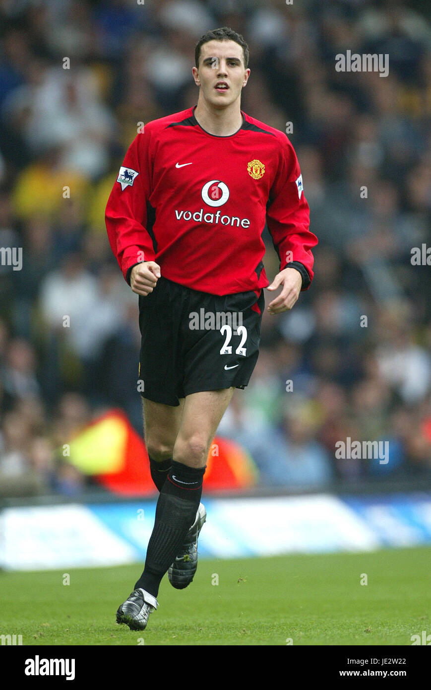 JOHN O'SHEA. MANCHESTER UNITED FC ELLAND ROAD LEEDS 14 September 2002 ...