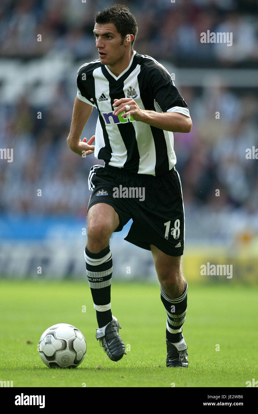 AARON HUGHES NEWCASTLE UNITED FC ST JAMES PARK NEWCASTLE 21 September ...