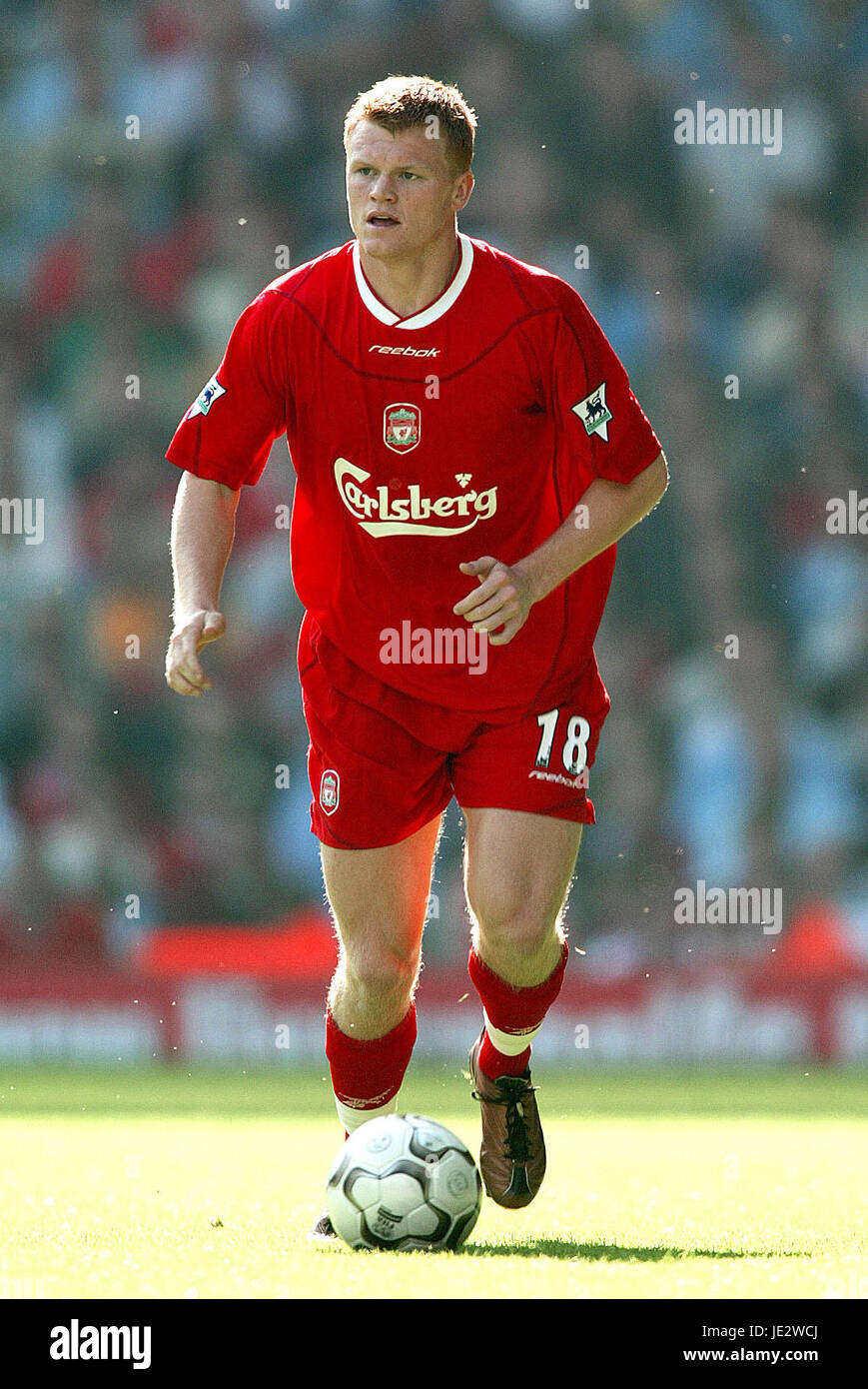 JOHN ARNE RIISE LIVERPOOL FC ANFIELD LIVERPOOL 21 September 2002 Stock ...
