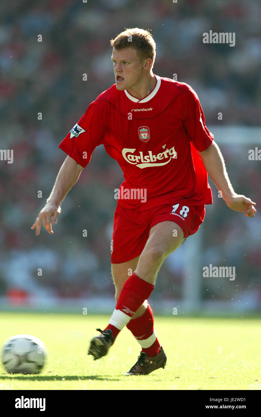 JOHN ARNE RIISE LIVERPOOL FC ANFIELD LIVERPOOL 21 September 2002 Stock ...