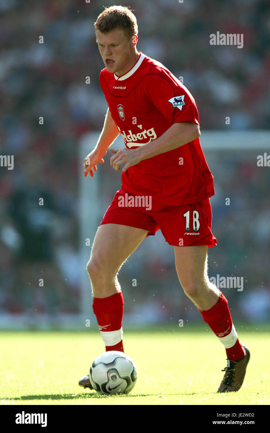 JOHN ARNE RIISE LIVERPOOL FC ANFIELD LIVERPOOL 21 September 2002 Stock ...