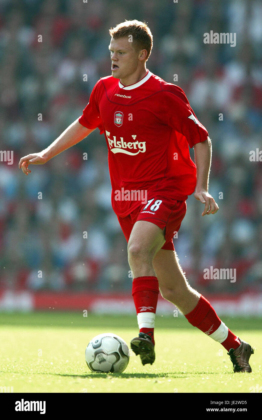 JOHN ARNE RIISE LIVERPOOL FC ANFIELD LIVERPOOL 21 September 2002 Stock ...