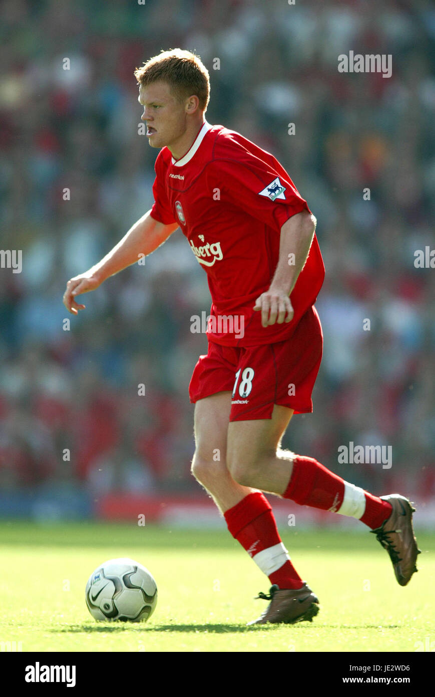 JOHN ARNE RIISE LIVERPOOL FC ANFIELD LIVERPOOL 21 September 2002 Stock ...