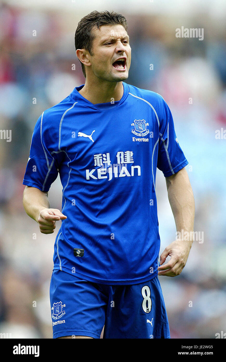TOMASZ RADZINSKI EVERTON VILLA PARK BIRMINGHAM 22 September 2002 Stock ...