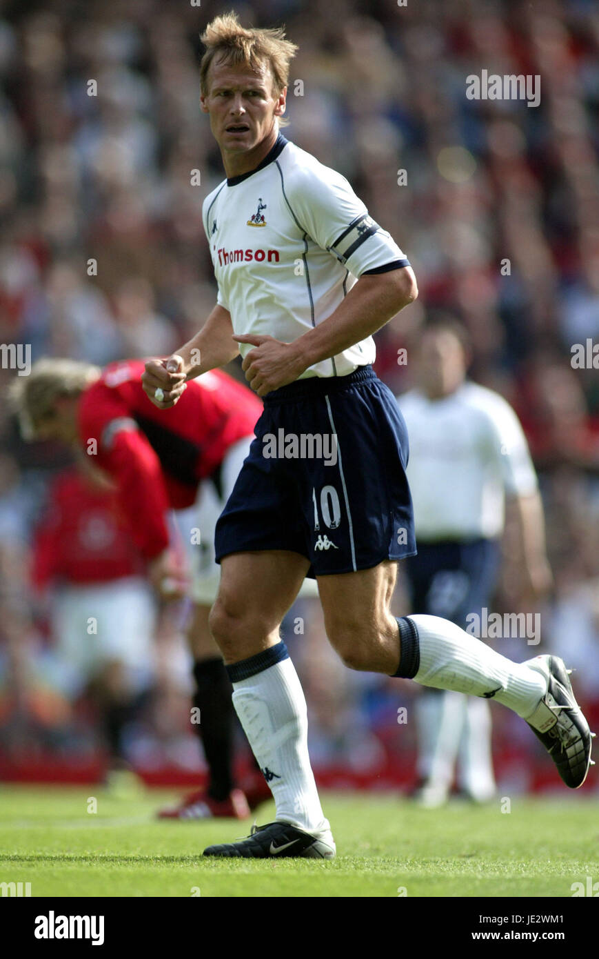 TEDDY SHERINGHAM TOTTENHAM HOTSPUR FC OLD TRAFFORD MANCHESTER ENLAND 21 ...