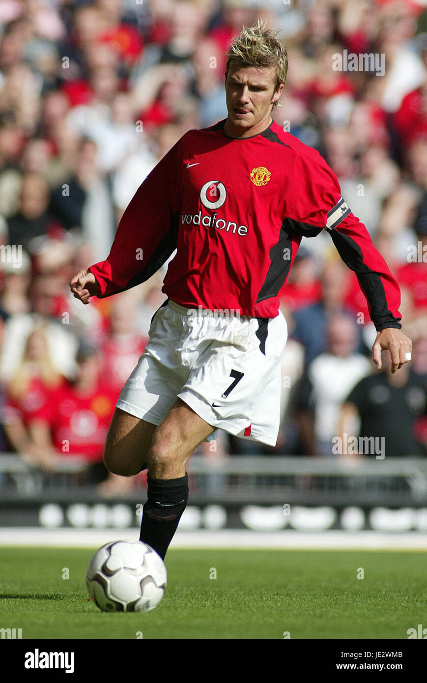 DAVID BECKHAM MANCHESTER UNITED FC OLD TRAFFORD MANCHESTER ENLAND 21 ...
