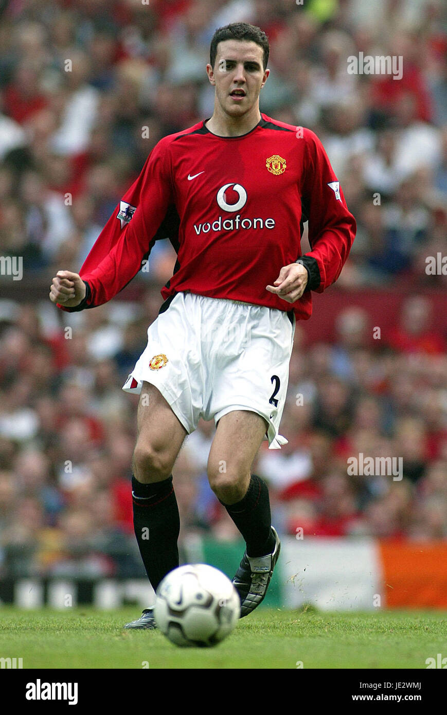 JOHN O'SHEA. MANCHESTER UNITED FC OLD TRAFFORD MANCHESTER ENLAND 21 ...