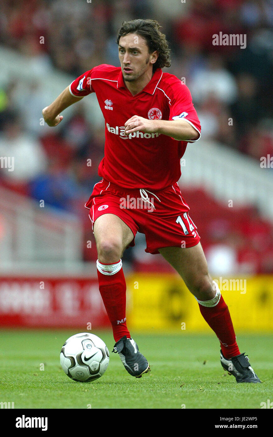 JONATHAN GREENING MIDDLESBROUGH FC RIVERSIDE MIDDLESBROUGH ENGLAND 21 ...