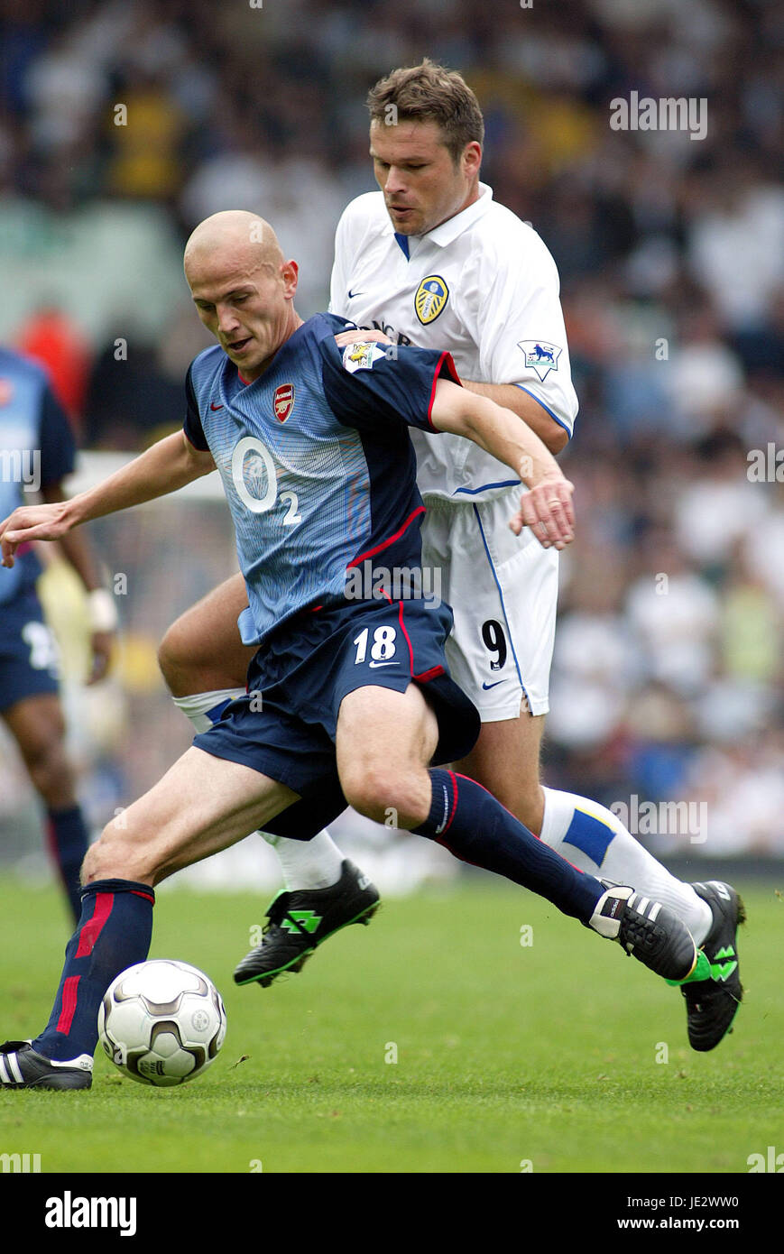 MARK VIDUKA & PASCAL CYGAN LEEDS UTD V ARSENAL FC ELLAND ROAD LEEDS 28 ...