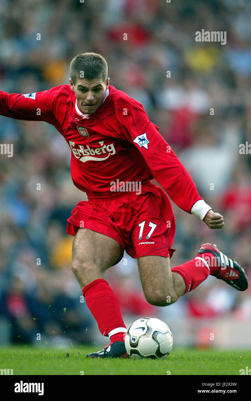 STEVEN GERRARD, LIVERPOOL FC, LIVERPOOL V CHELSEA, 2002 Stock Photo - Alamy