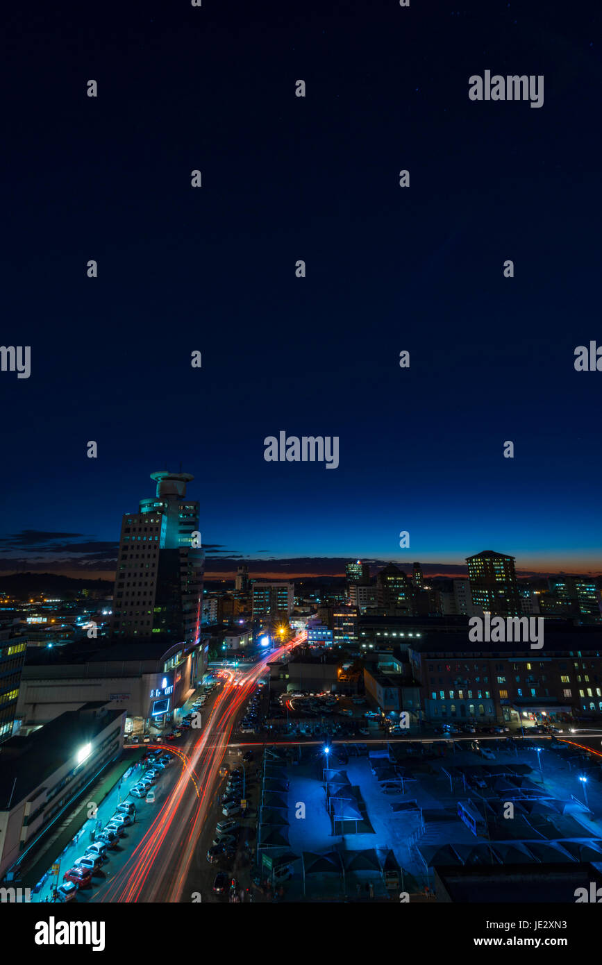 An evening scene of Zimbabwe's capital city Harare Stock Photo - Alamy