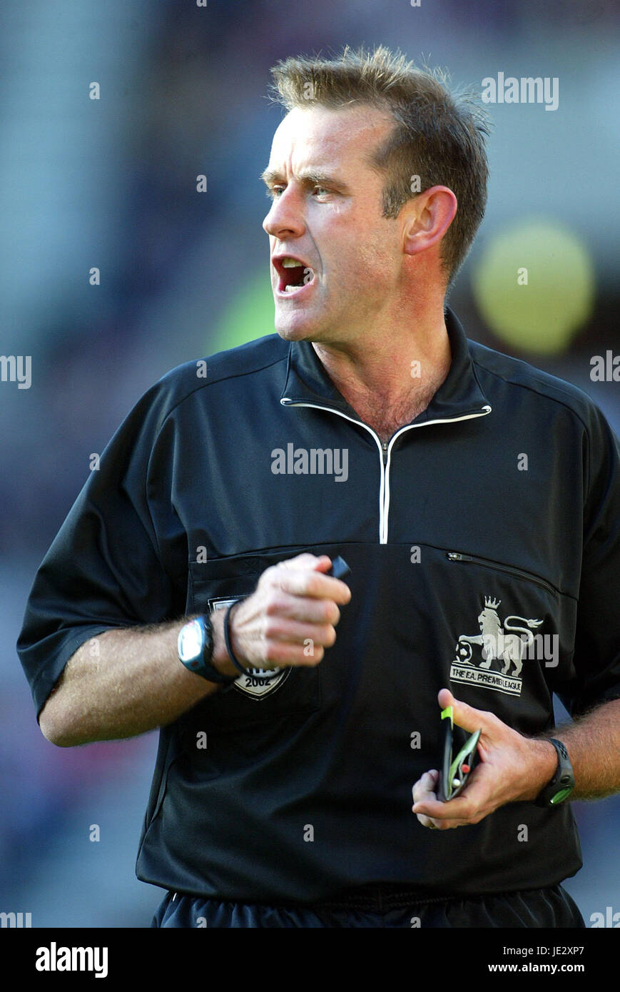 GRAHAM BARBER REFEREE STADIUM OF LIGHT SUNDERLAND 19 October 2002 Stock ...