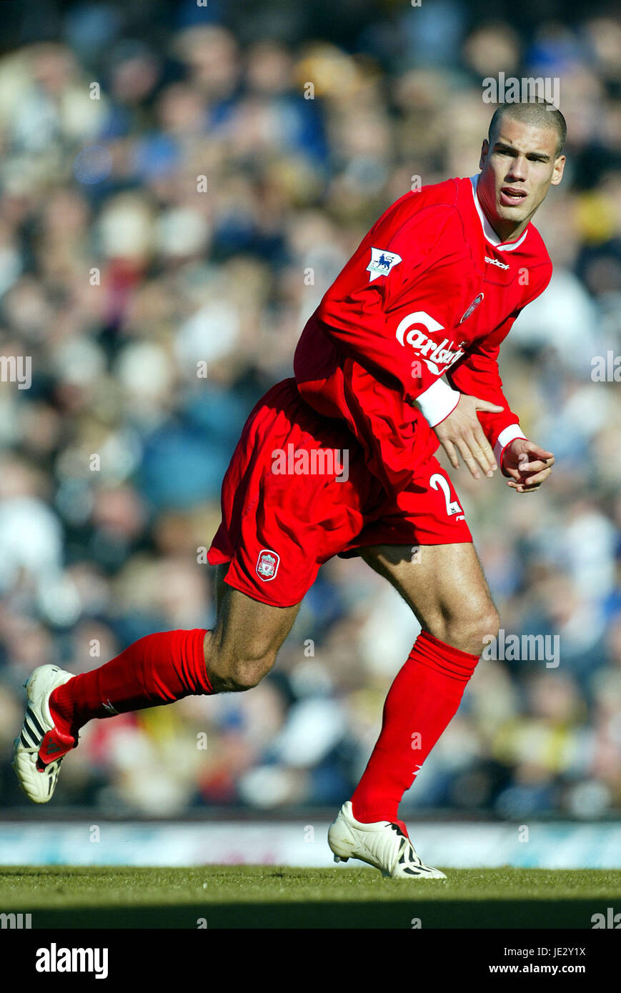 BRUNO CHEYROU LIVERPOOL FC ELLAND ROAD LEEDS 19 October 2002 Stock ...