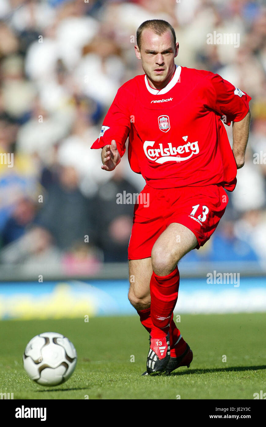DANNY MURPHY LIVERPOOL FC ELLAND ROAD LEEDS 19 October 2002 Stock Photo ...