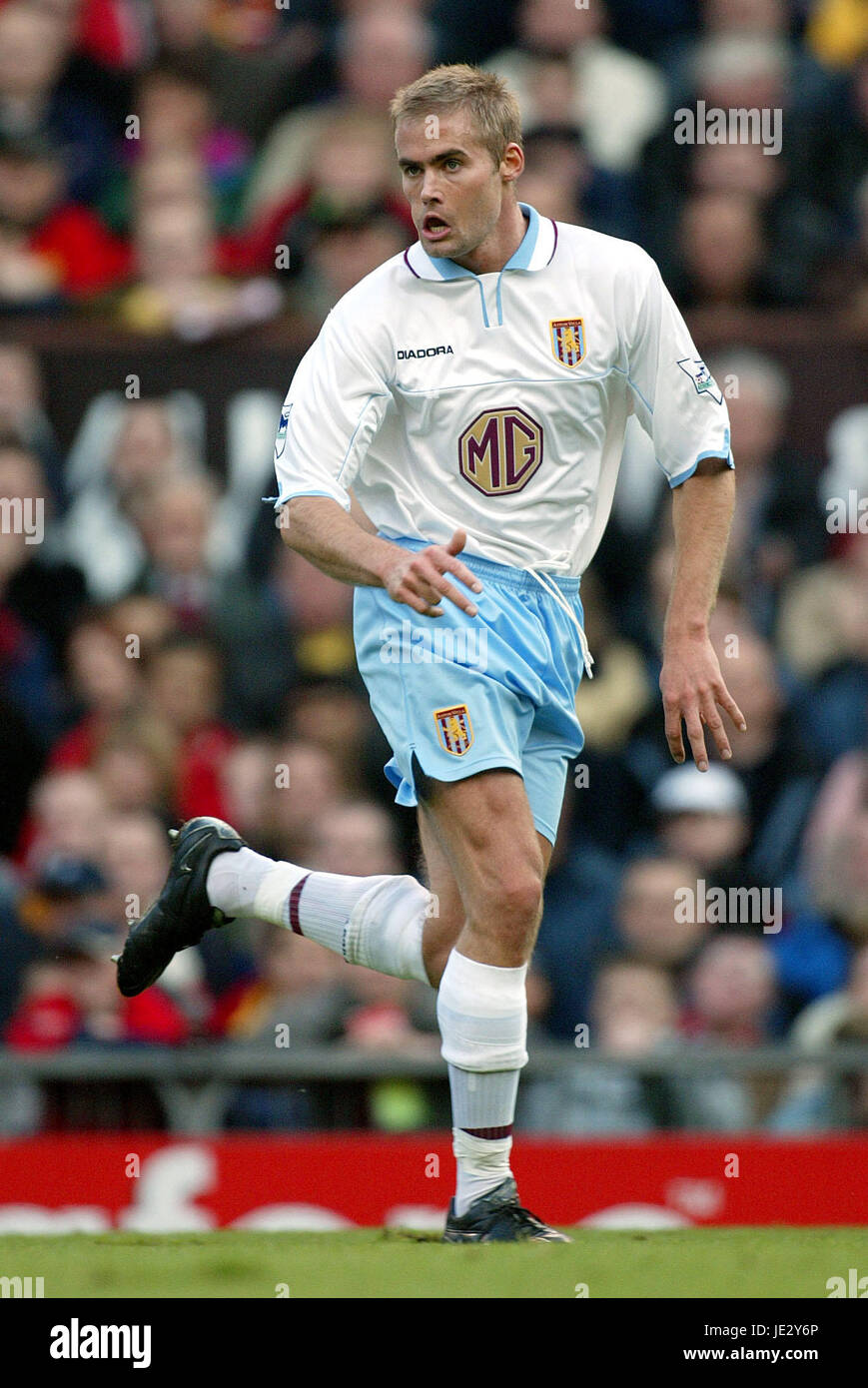 OLOF MELLBERG ASTON VILLA FC OLD TRAFFORD MANCESTER 26 October 2002 ...