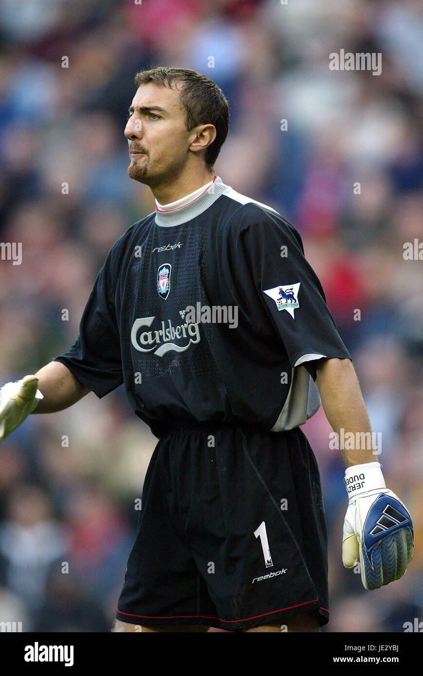 JERZY DUDEK LIVERPOOL FC ANFIELD LIVERPOOL ENGLAND 26 October 2002 ...