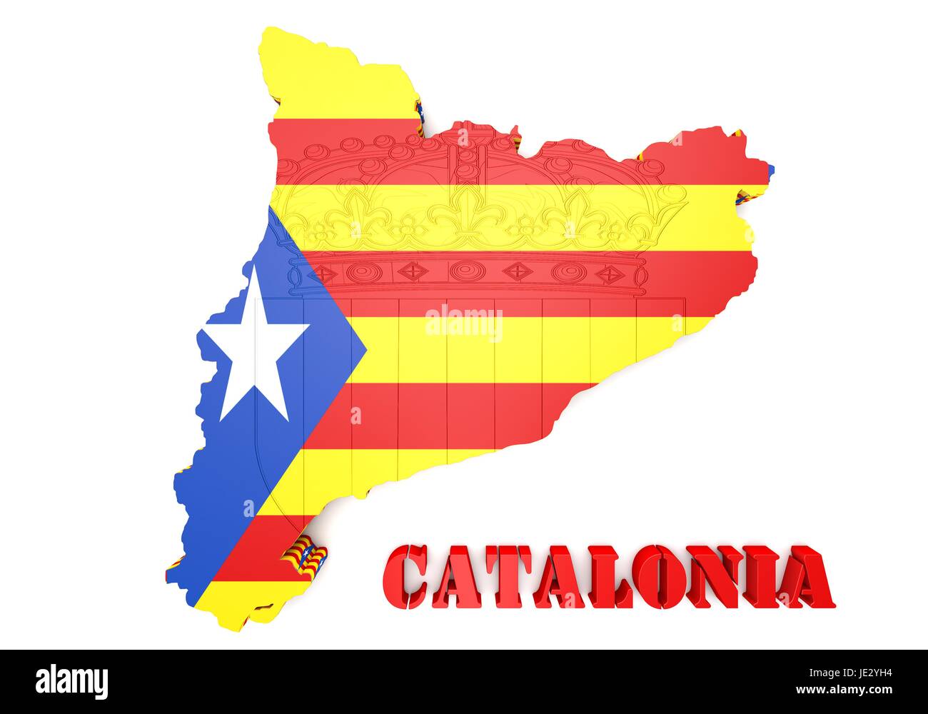 Catalonian flag Cut Out Stock Images & Pictures - Alamy