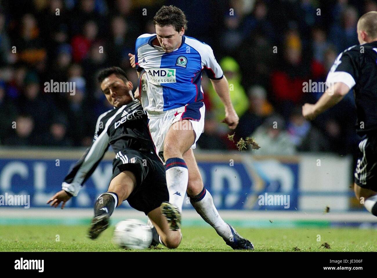 JUNICHI INAMOTO & DAVID DUNN BLACKBURN ROVERS V FULHAM FC EWOOD PARK ...