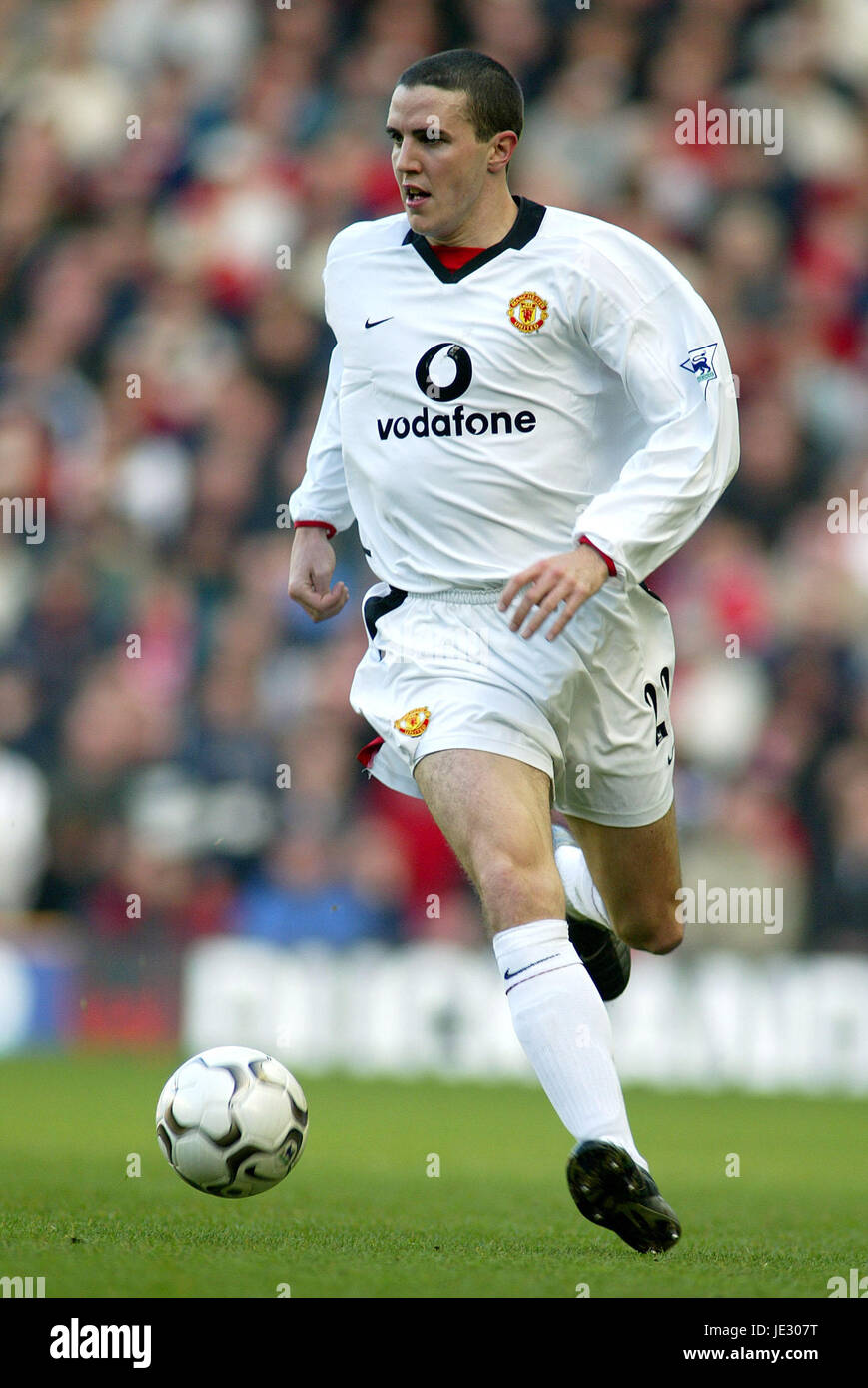 JOHN O'SHEA. MANCHESTER UNITED FC ANFIELD LIVERPOOL 01 December 2002 ...