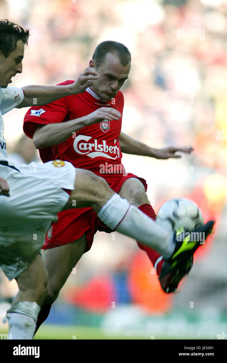 DANNY MURPHY & G. NEVILLE LIVERPOOL V MANCHESTER UTD ANFIELD LIVERPOOL ...