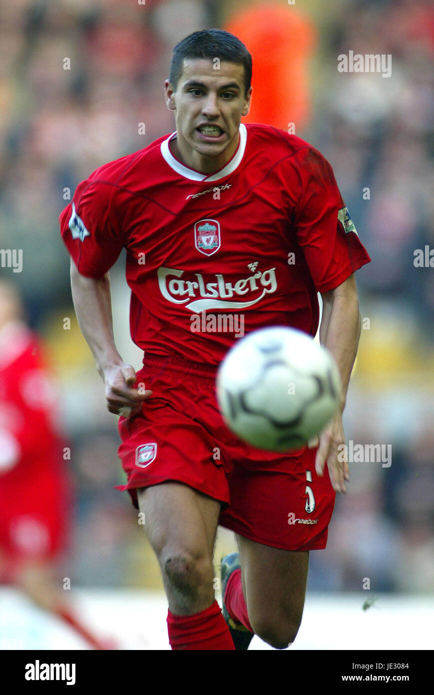 MILAN BAROS LIVERPOOL FC ANFIELD LIVERPOOL 01 December 2002 Stock Photo ...