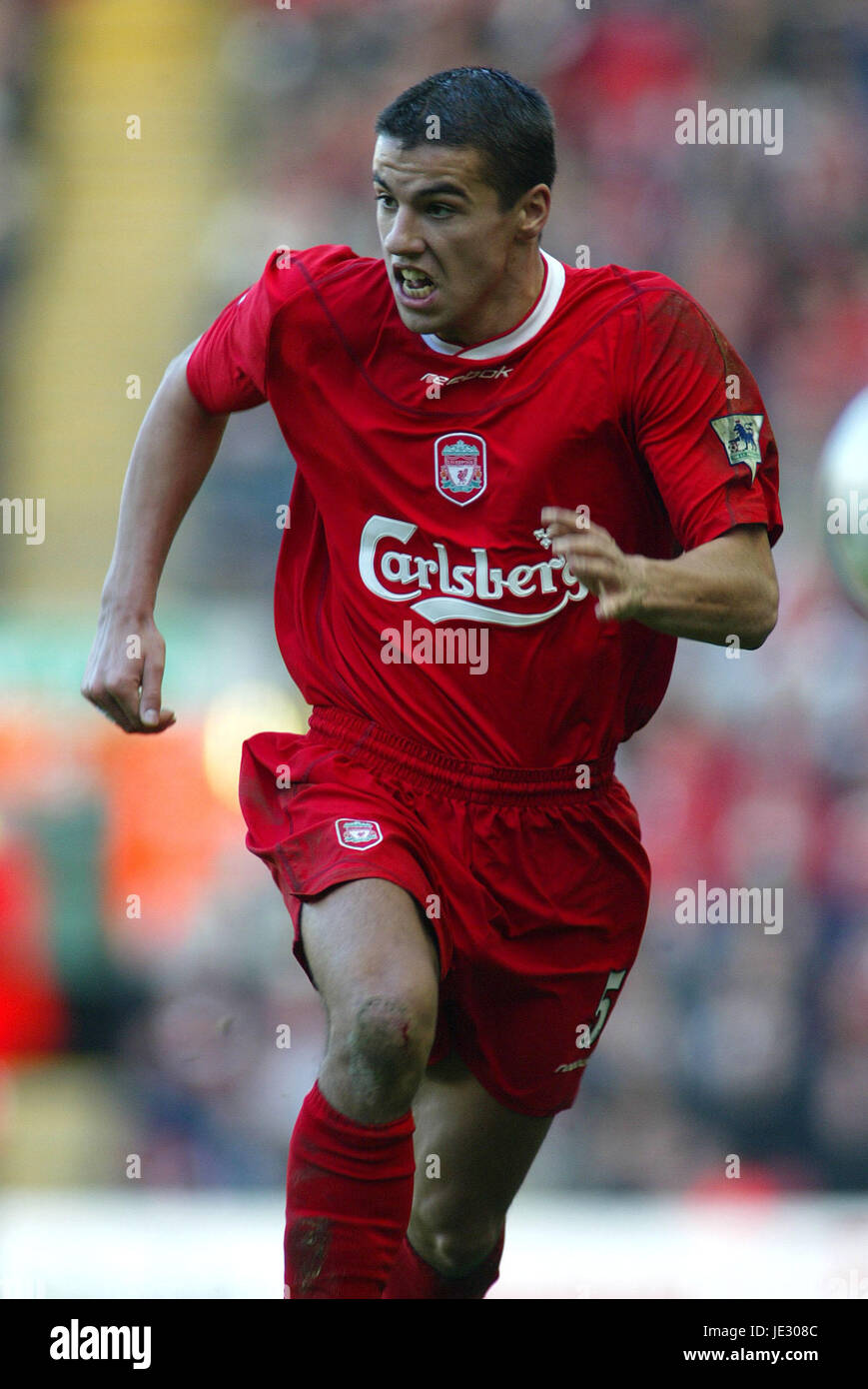 MILAN BAROS LIVERPOOL FC ANFIELD LIVERPOOL 01 December 2002 Stock Photo ...