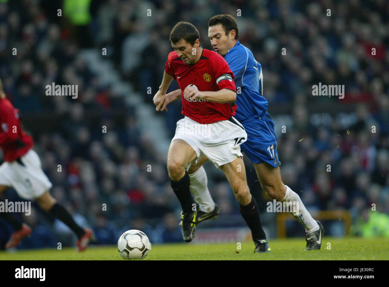 ROY KEANE & STAN LAZARIDIS MANCHESTER UTD V BIRMINGHAM OLD TRAFFORD ...