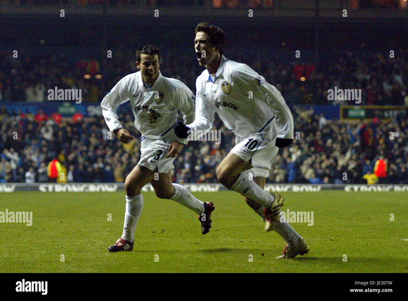 HARRY KEWELL & IAN HARTE LEEDS UNITED V SOUTHAMPTON ELLAND ROAD LEEDS ...