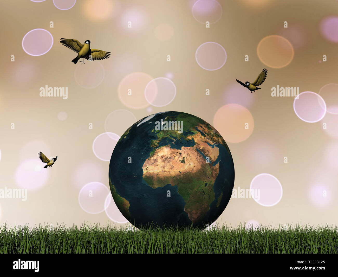 Earth on grass birds hi-res stock photography and images - Alamy