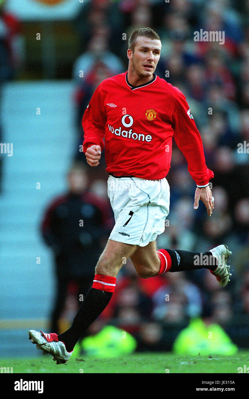 DAVID BECKHAM MANCHESTER UNITED FC OLD TRAFFORD MANCHESTER 19 January ...