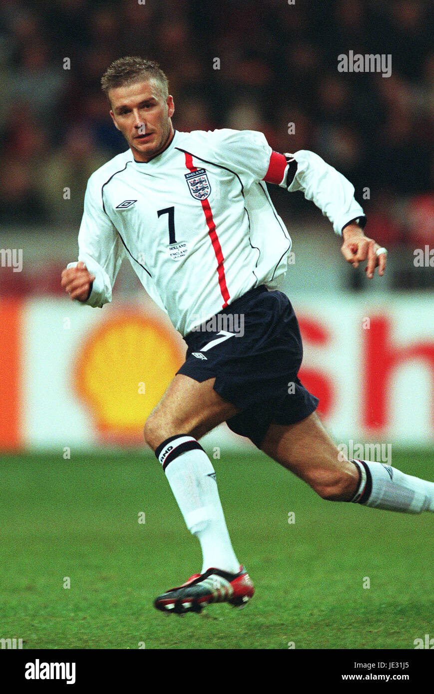 DAVID BECKHAM ENGLAND & MANCHESTER UNITED FC AMSTERDAM ARENA AMSTERDAM ...