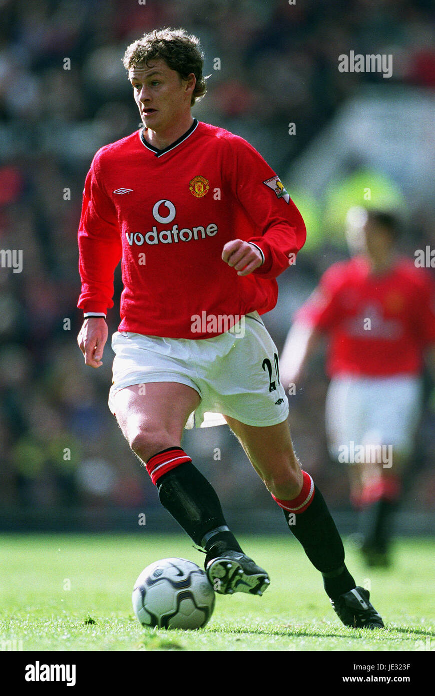 OLE GUNNAR SOLSKJAER MANCHESTER UNITED FC MANCHESTER OLD TRAFORD ...