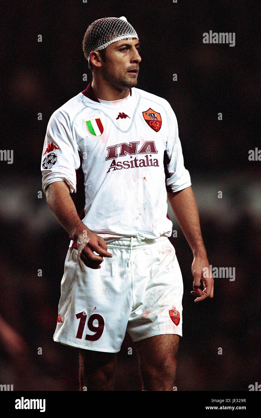 WALTER SAMUEL AS ROMA ANFIELD LIVERPOOL ENGLAND 19 March 2002 Stock ...