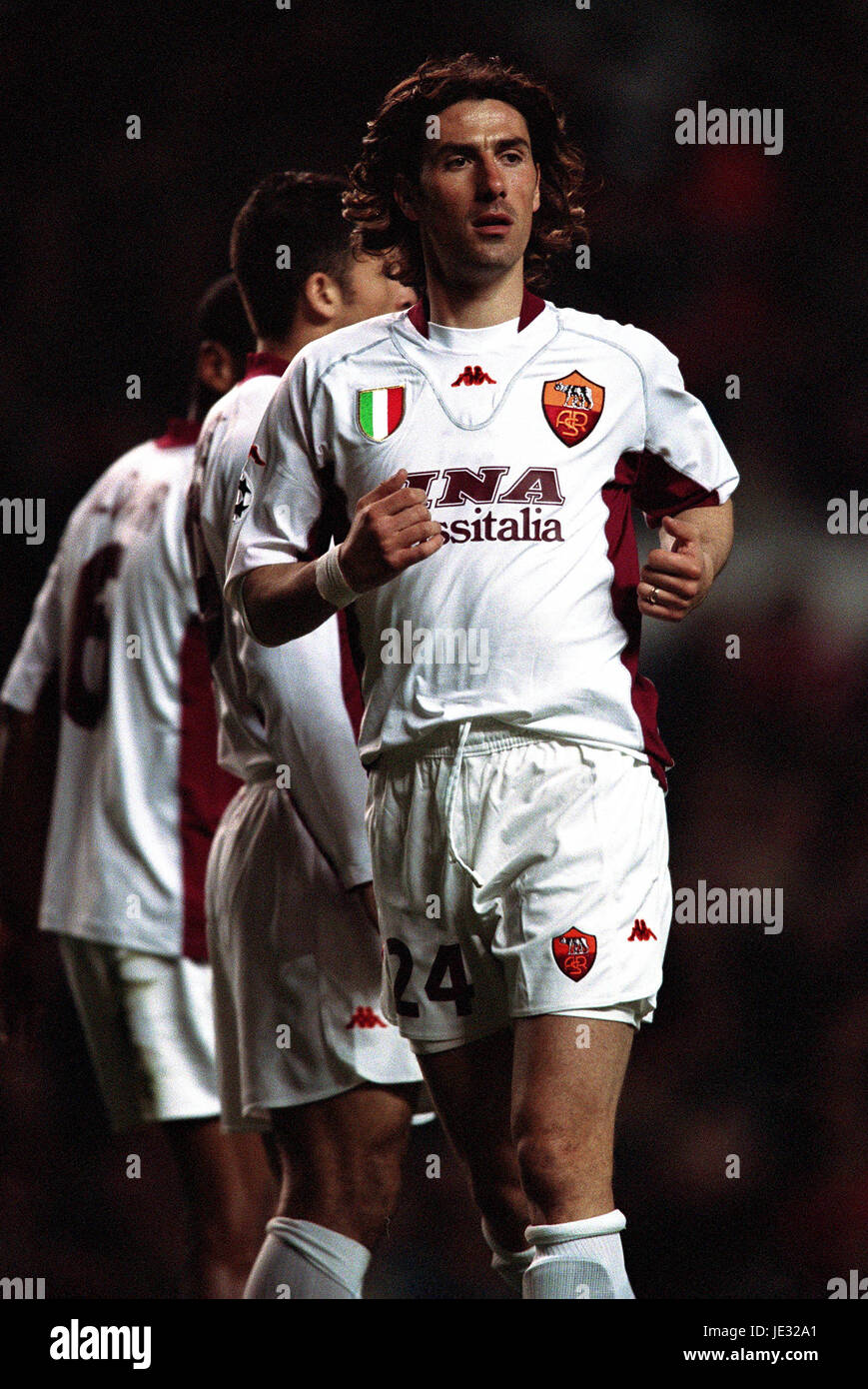 MARCO DELVECCHIO AS ROMA ANFIELD LIVERPOOL ENGLAND 19 March 2002 Stock ...