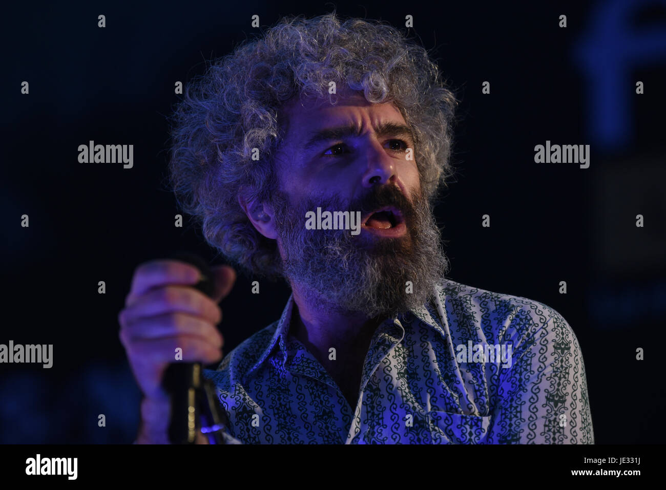 Madrid, Spain. 21st June, 2017. The Spanish singer Abraham Boba ...