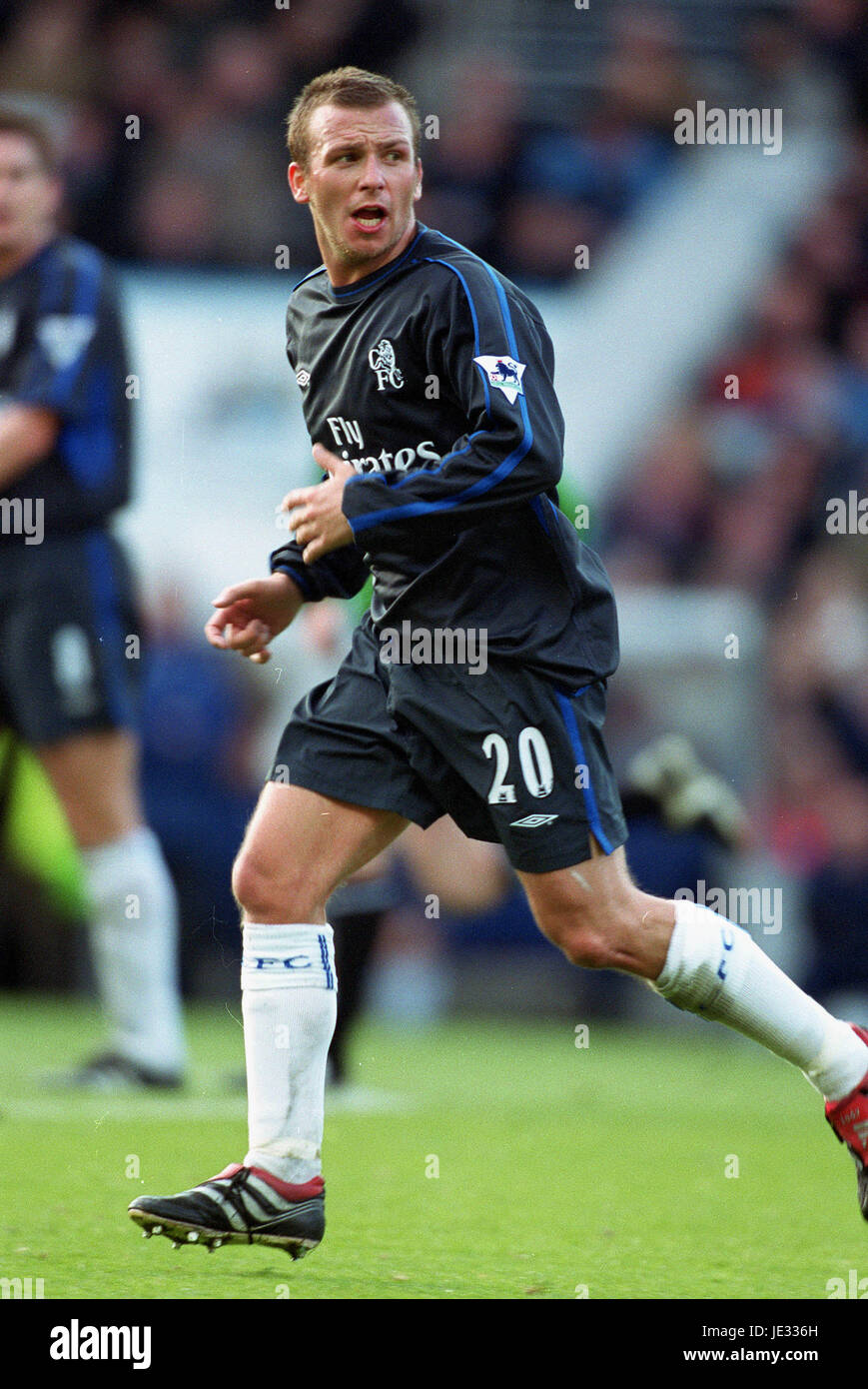 JODY MORRIS CHELSEA FC MAINE ROAD MANCHESTER ENGLAND 19 October 2002 ...