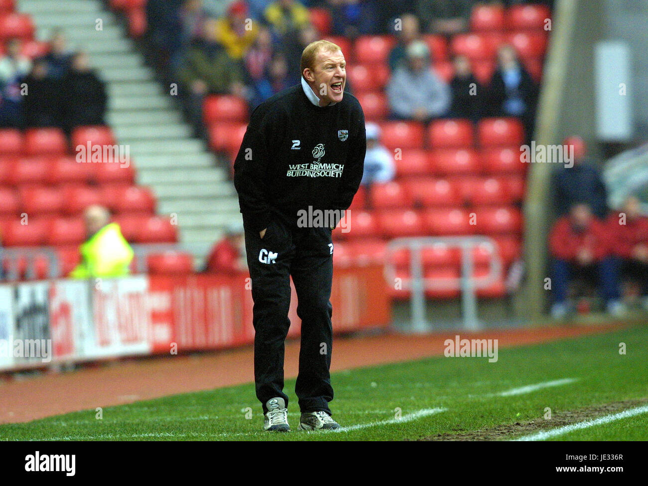 GARY MEGSON WEST BROWICH ALBION MANAGER STADIUM OF LIGHT SUNDERLAND 05 ...