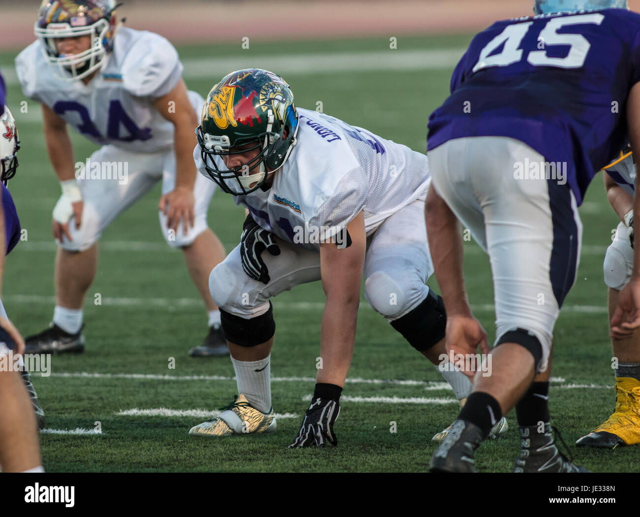 NORCAL Lions Club Football All Stars action in Oroville, California ...