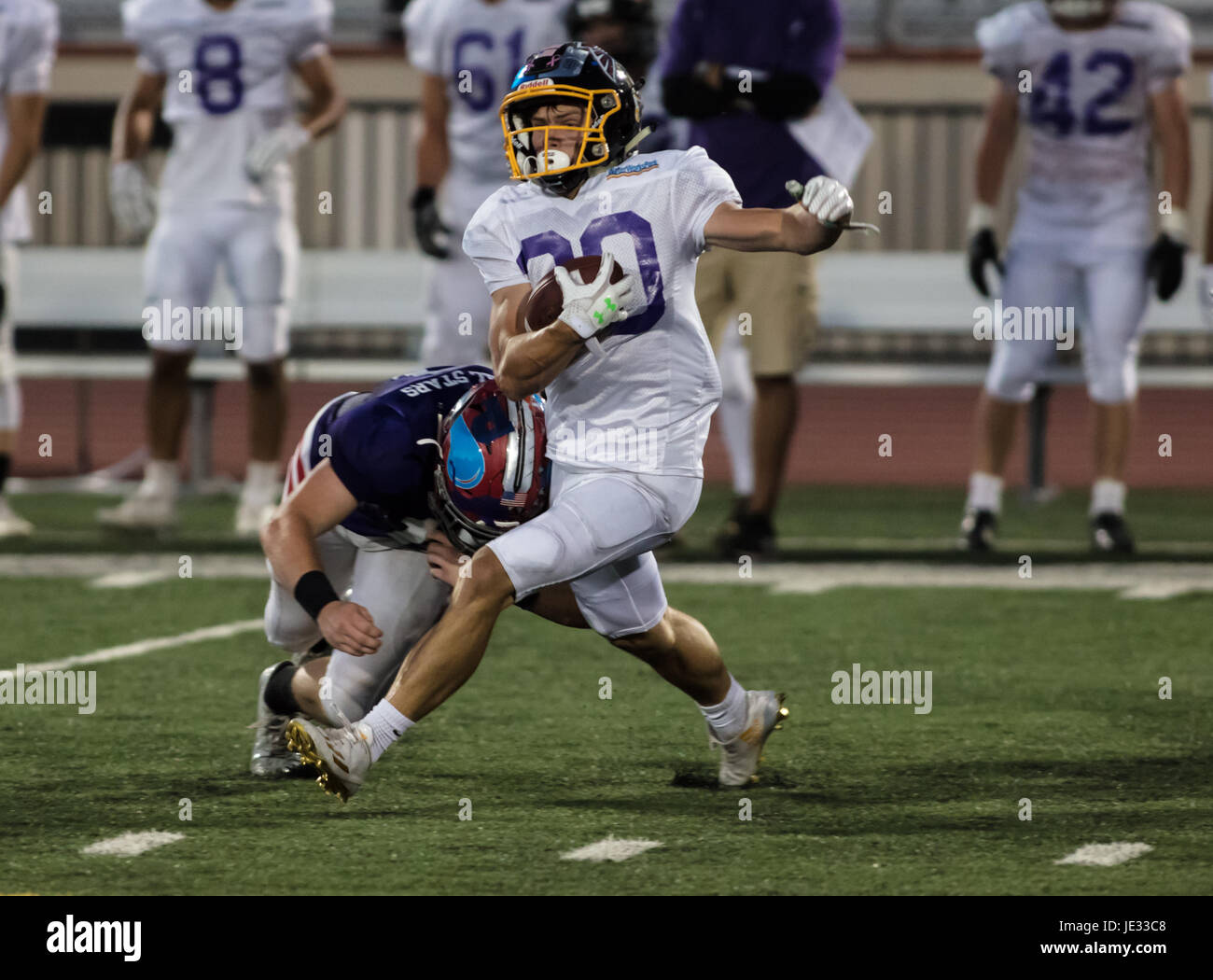 NORCAL Lions Club Football All Stars action in Oroville, California ...